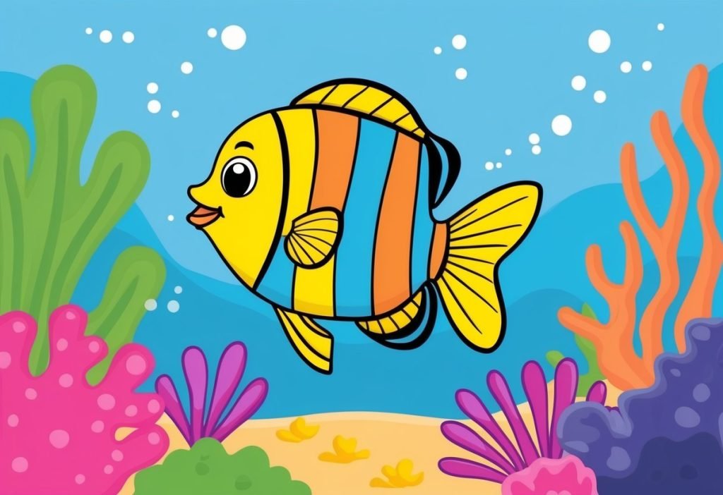 27 Simple Cute Fish Drawing Ideas - Sketch Draw Create - Drawing For ...