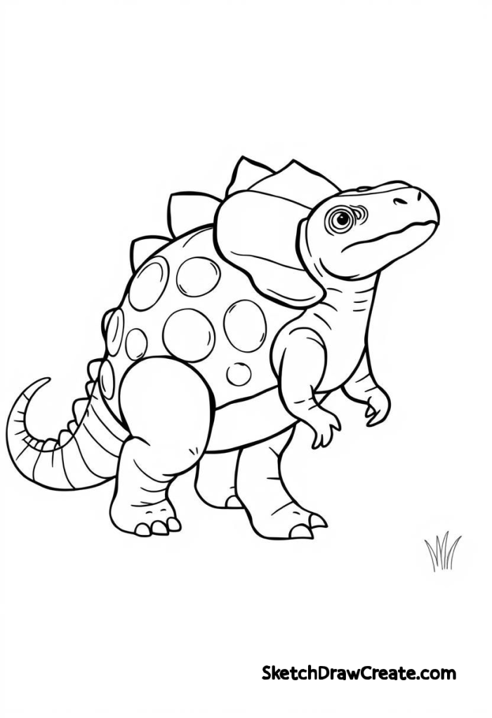 15 Easy Cute Dinosaur Drawing Ideas to Try - Sketch Draw Create ...