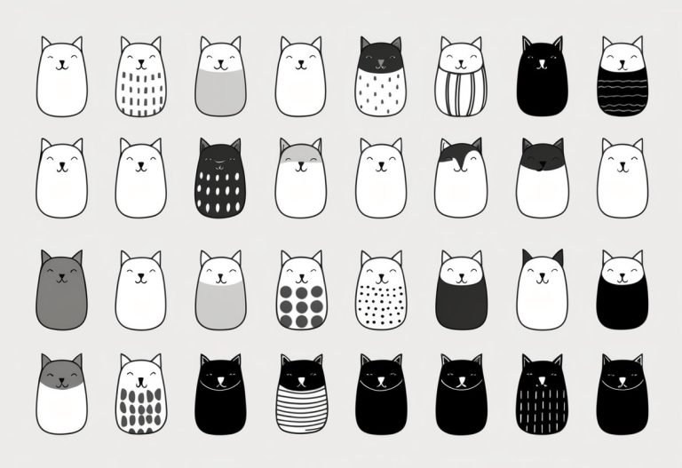 53 Easy Cute (Minimalist) Cat Drawing Ideas - Sketch Draw Create ...