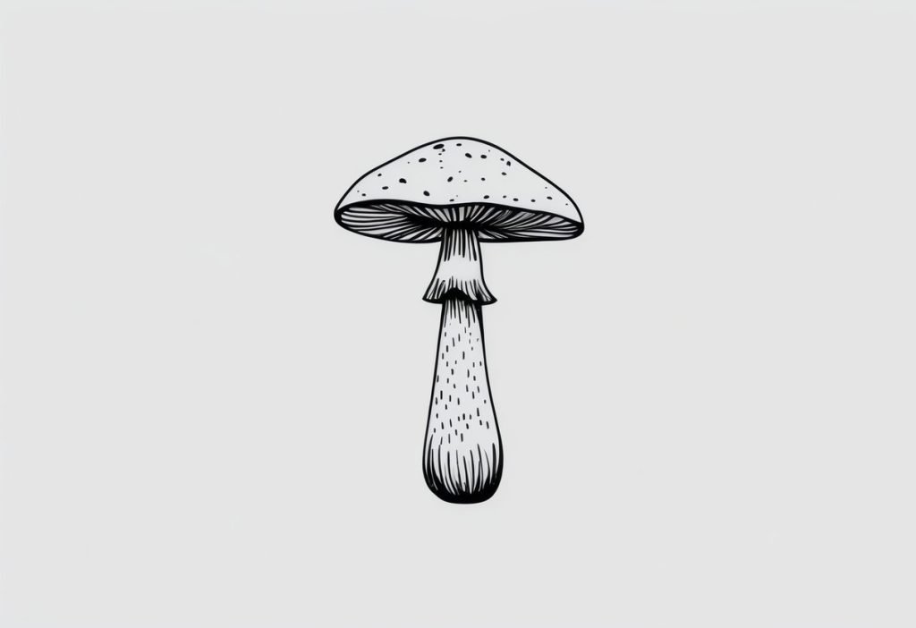 31 Easy Mushroom Drawing Ideas - Sketch Draw Create - Drawing For Beginners