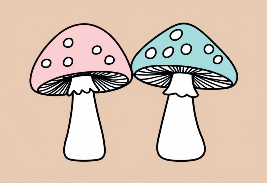 31 Easy Mushroom Drawing Ideas - Sketch Draw Create - Drawing For Beginners