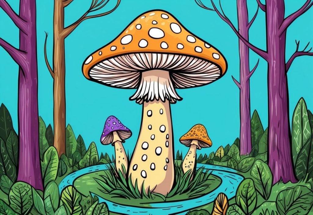 31 Easy Mushroom Drawing Ideas - Sketch Draw Create - Drawing For Beginners