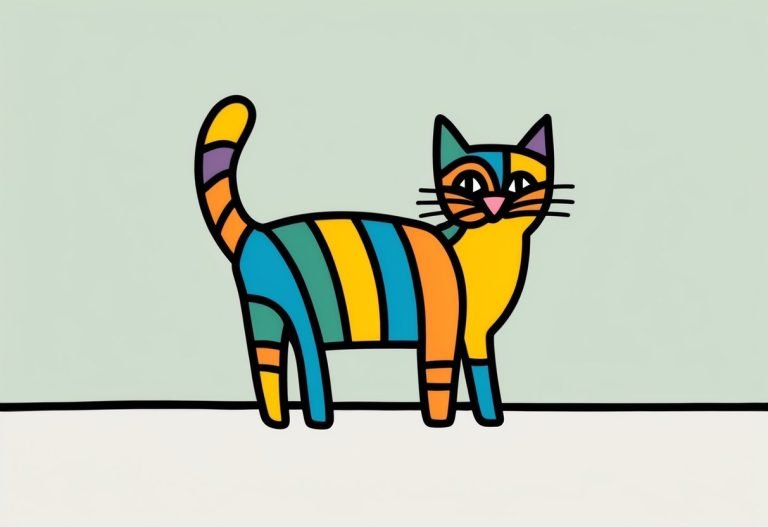 53 Easy Cute (Minimalist) Cat Drawing Ideas - Sketch Draw Create ...