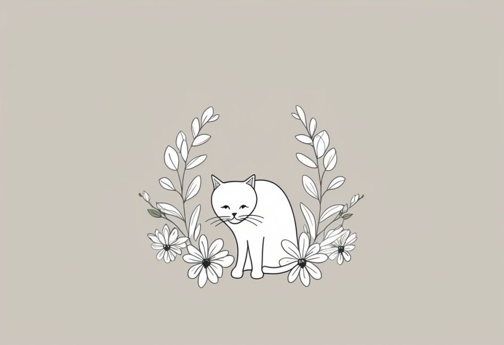 53 Easy Cute (Minimalist) Cat Drawing Ideas - Sketch Draw Create ...